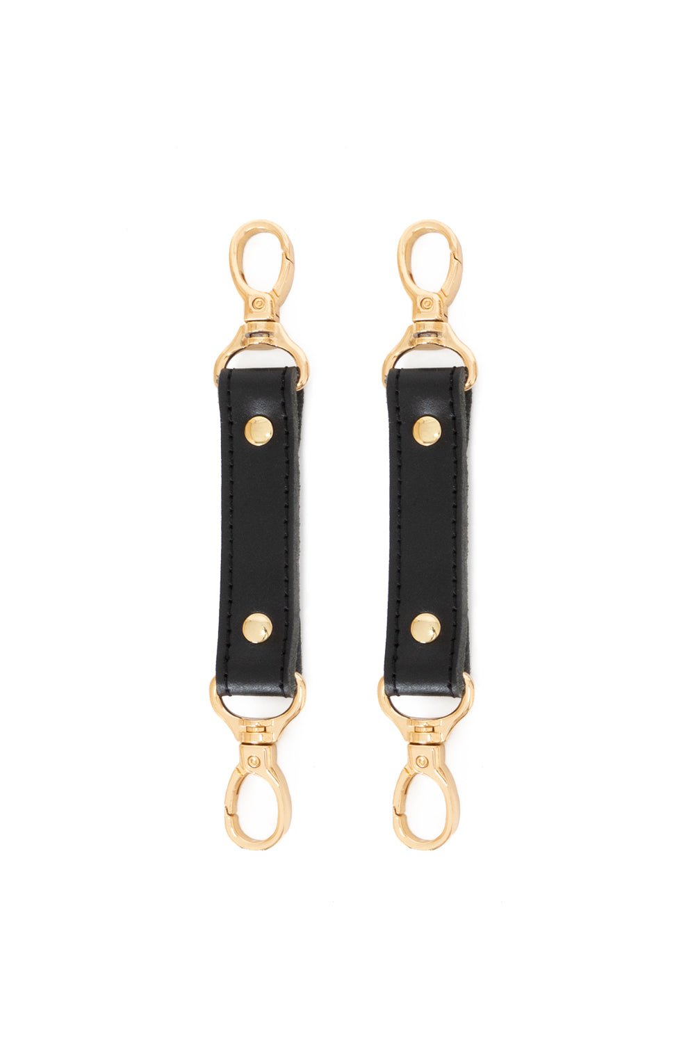 2-Way Leather Connector. Set of 2 Short Straps for Fixation