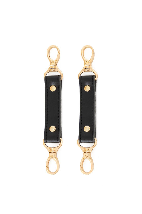 2-Way Leather Connector. Set of 2 Short Straps for Fixation