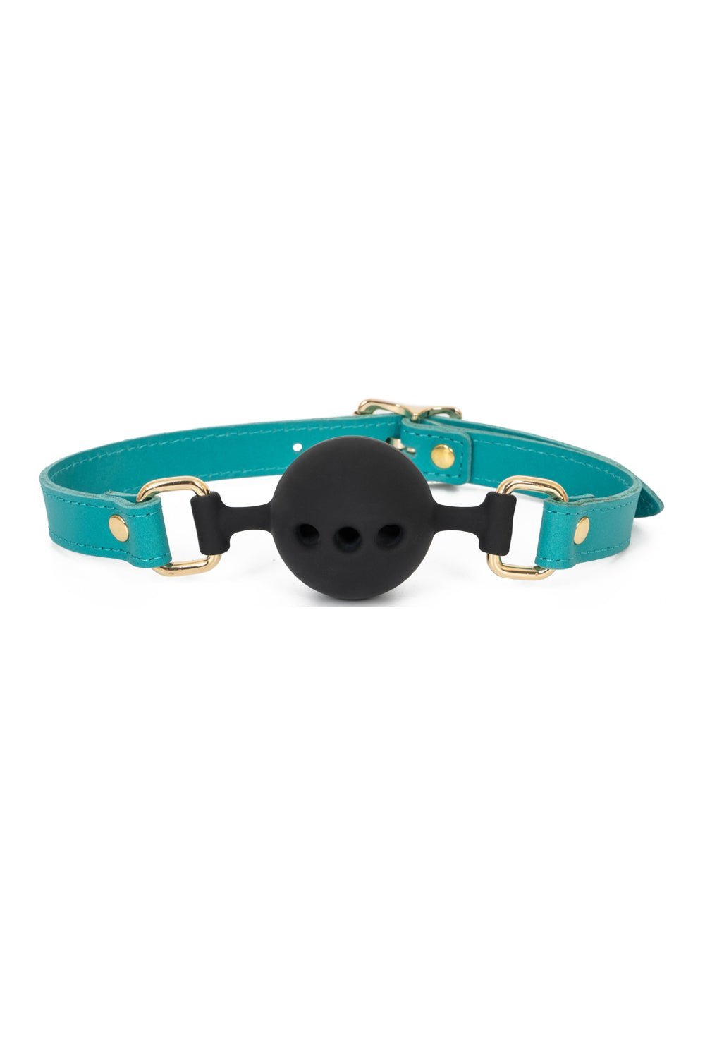 CRAZY HORSE Leather Soft Silicone Mouth Restraint Ball