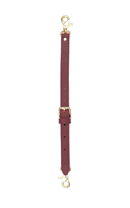 Leather Restraint Connector Adjustable. Reinforced Hardware