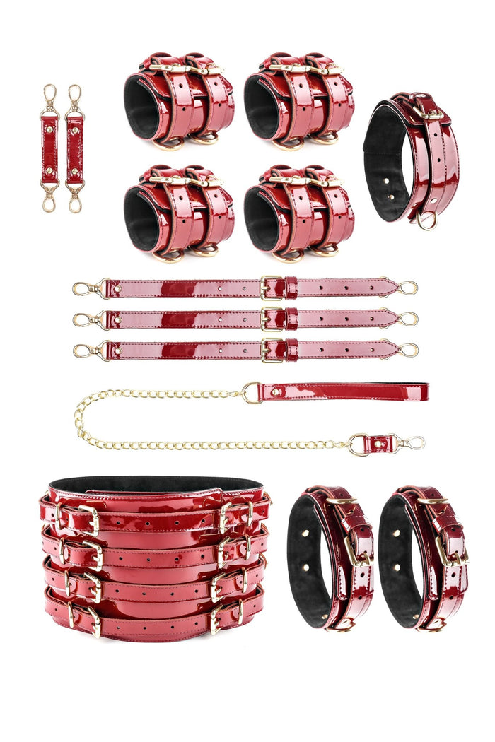 Luxury Lacquered Leather Set